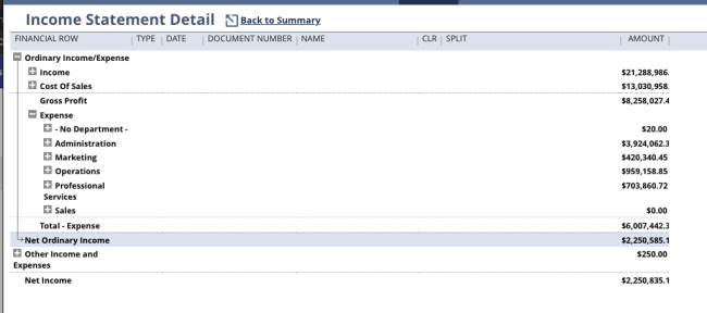 How to Customize NetSuite Income Statement to Show Expenses by Department